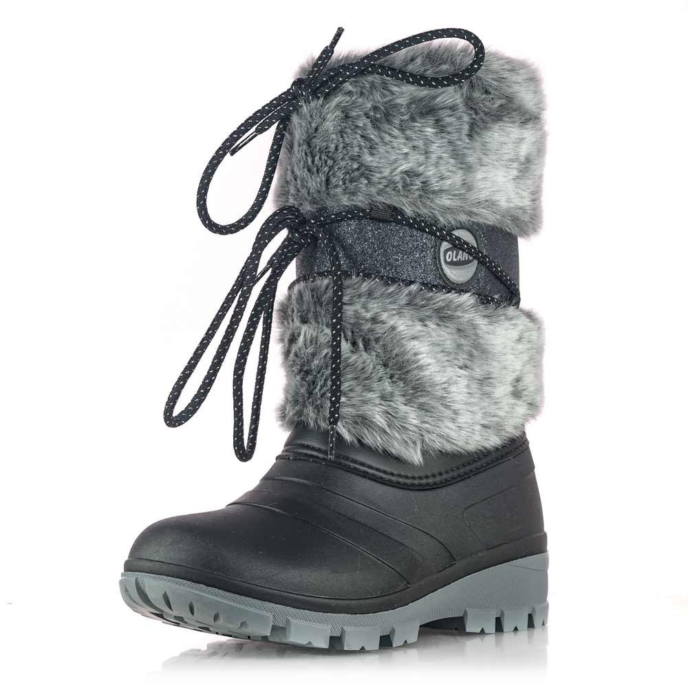 Dámske sivé zimné snehule Olang Puff antracite 816 | Blichar.sk